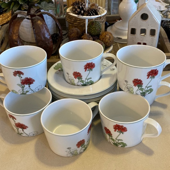 Block Spal | Dining | Block Spal Portugal Watercolors Geranium By Mary ...